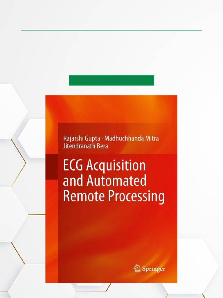 ECG Acquisition and Automated Remote Processing Scribd PDF Download ...