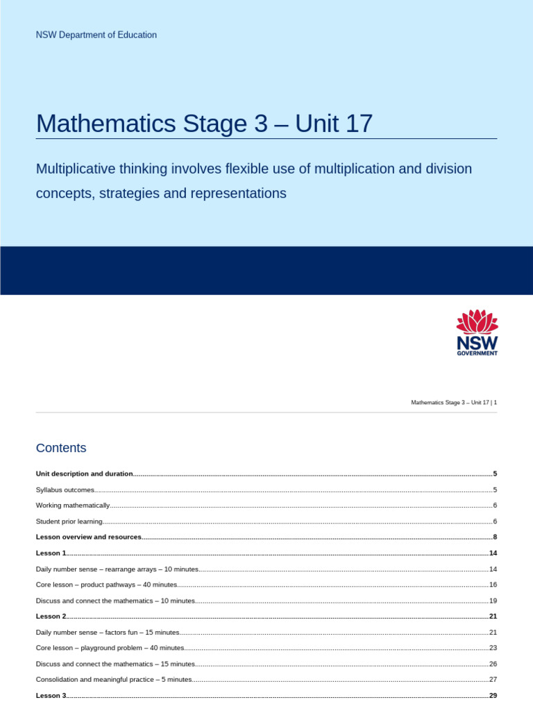 Mathematics s3 Year A Unit 17 | PDF | Area | Volume