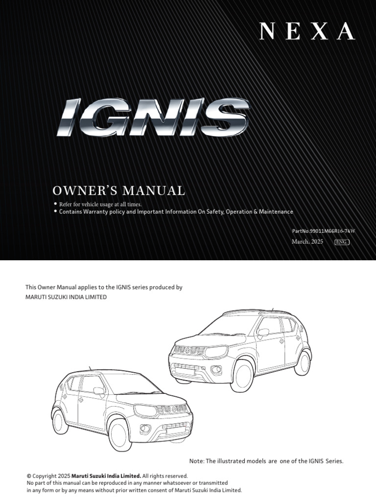 Ignis Manual New | PDF | Gasoline | Trunk (Car)