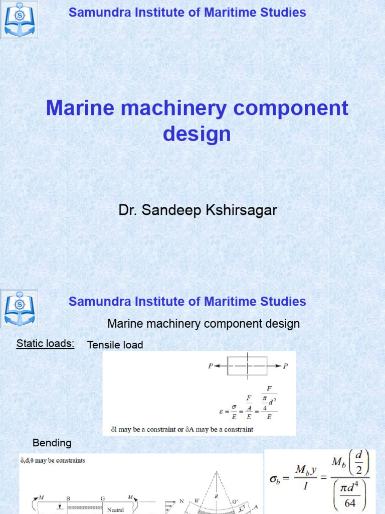 SIMS MMSD Lect2 190123 | PDF | Bearing (Mechanical) | Stress (Mechanics)