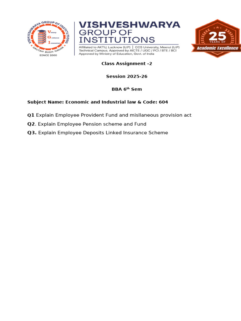 Assignments - 2 Economic and Industrial Law | PDF