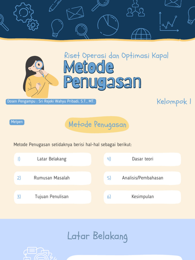 Kelompok 1 - Metode Penugasan - Riset Operasi | PDF