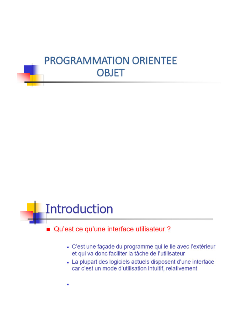 Programmation Orientée (Partie 9) | PDF | Interface graphique | Java (Langage de programmation)