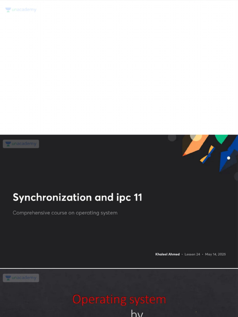 Synchronization and Ipc 11 With Anno | PDF