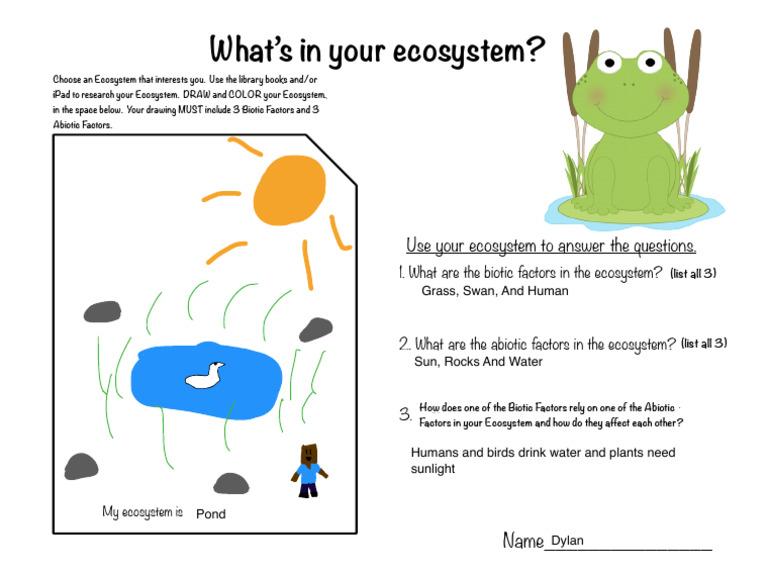 What%27s+In+Your+Ecosystem | PDF | Ecosystem | Conservation Biology