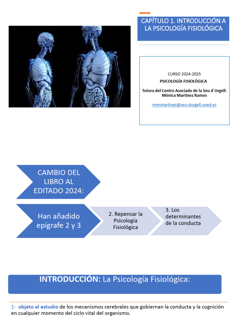 335 Cap Tulo 1 2024 Introduccion A La Psicolog A Fisiol Gica | PDF ...