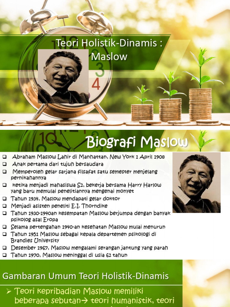 M9.Teori Holistik-Dinamis Maslow | PDF