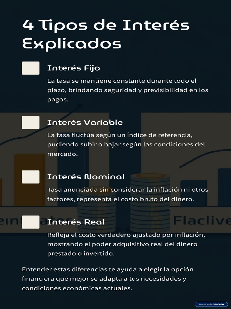 4 Tipos de Interes Explicados | PDF