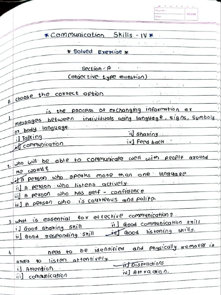 Class 12th Communication Skills | PDF