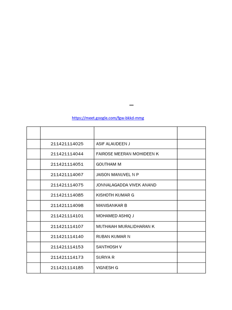 TCS-Presentation Schedule and Track Details Mech | PDF
