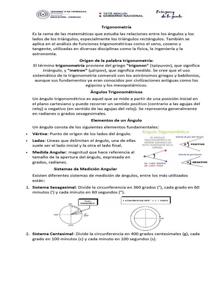 Tarea-sistemas-angulares-2 | PDF | Trigonometría | Ángulo