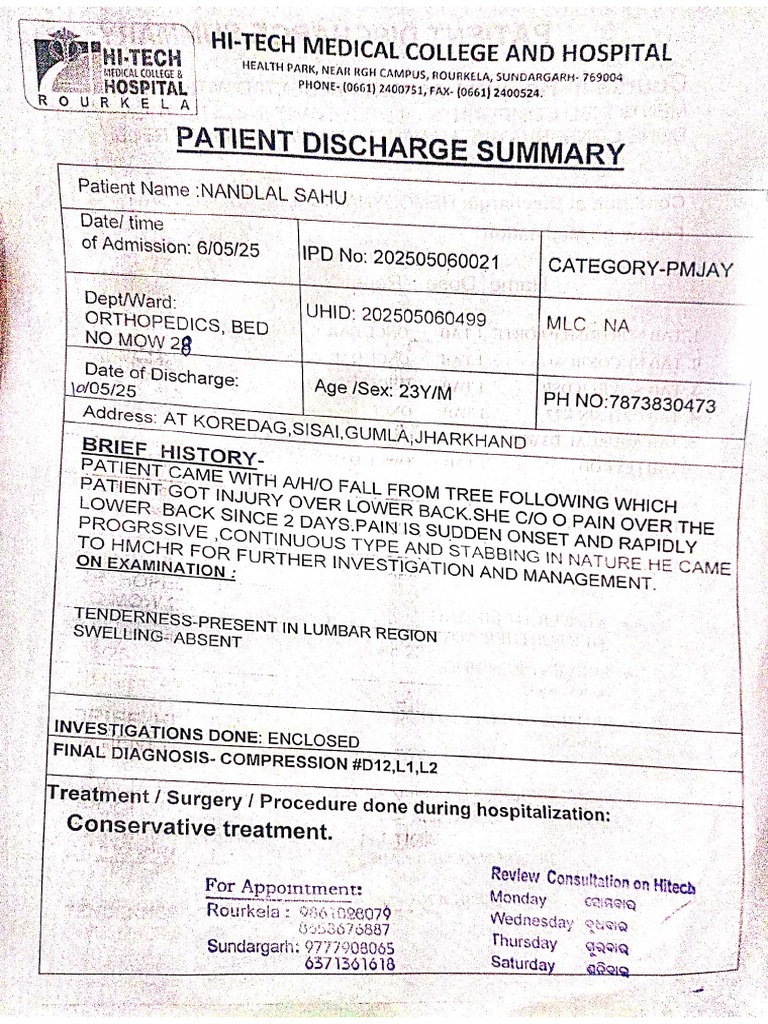 Discharge Paper | PDF