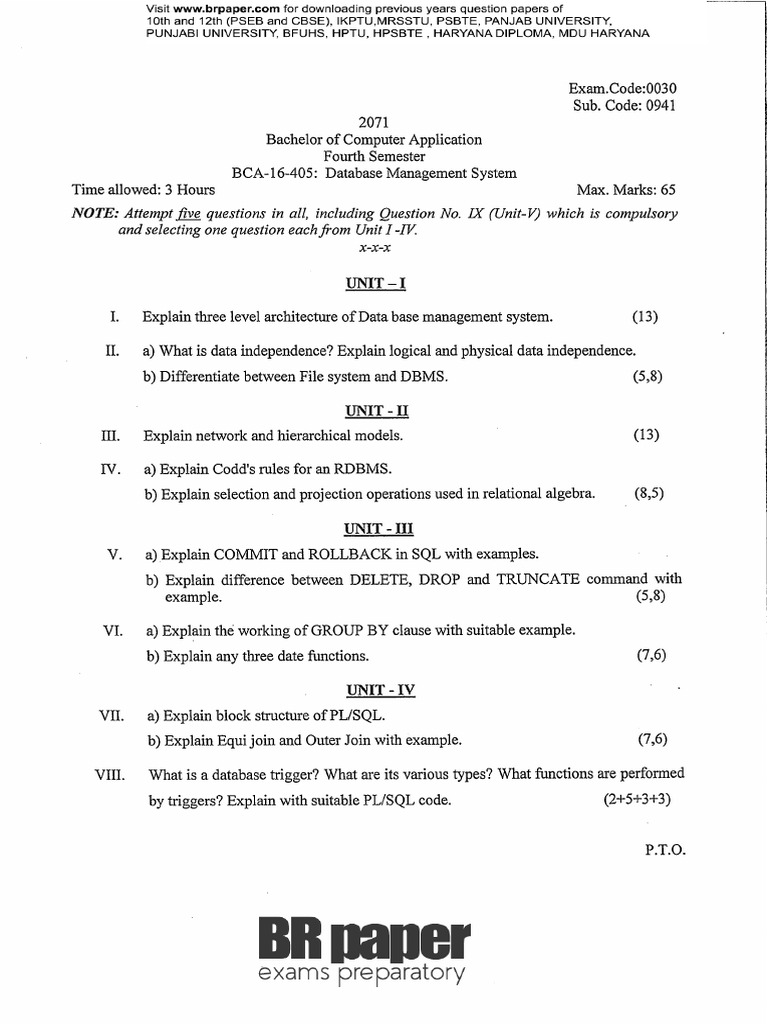 DBMS (4th) May2021 | PDF