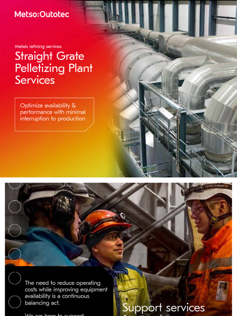 Straight Grate Pelletizing Plant Services en Web | PDF | Reliability ...