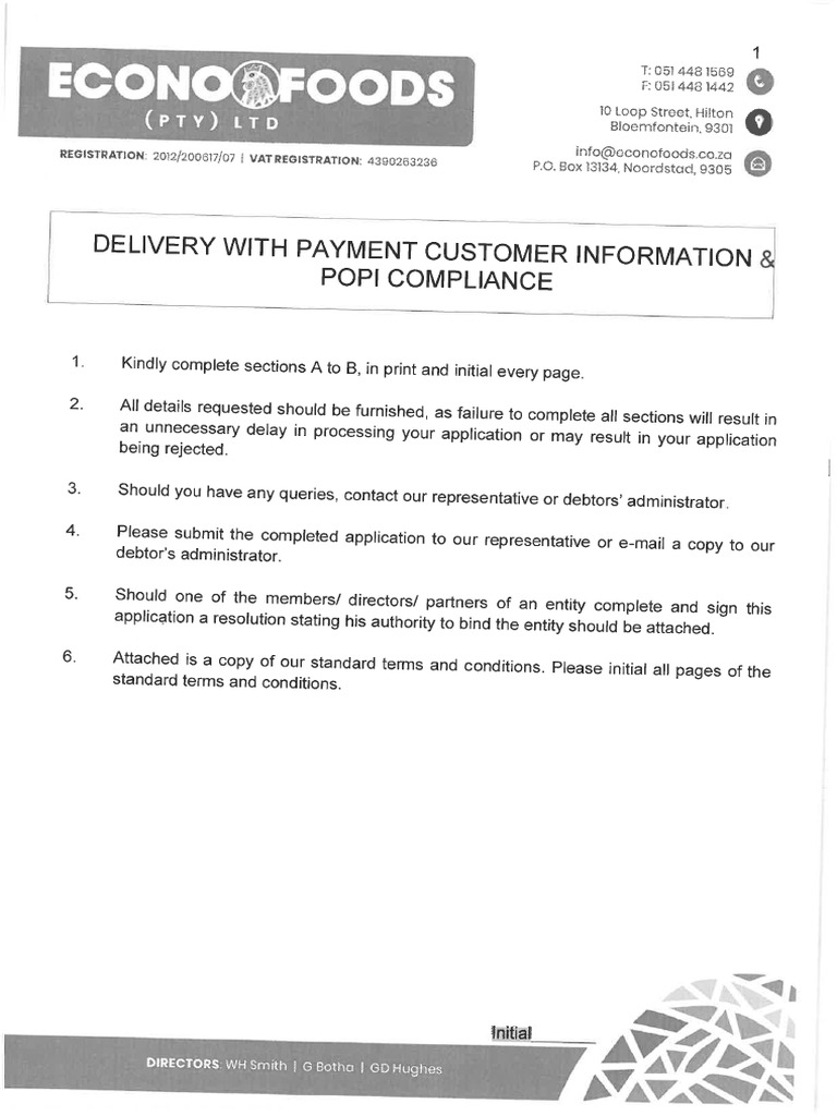 Econo DWP Application | PDF