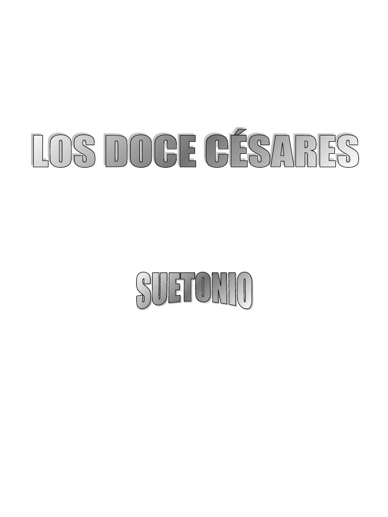 Vida y obra de Cayo Suetonio Tranquilo | PDF | Julio César | Pompeyo