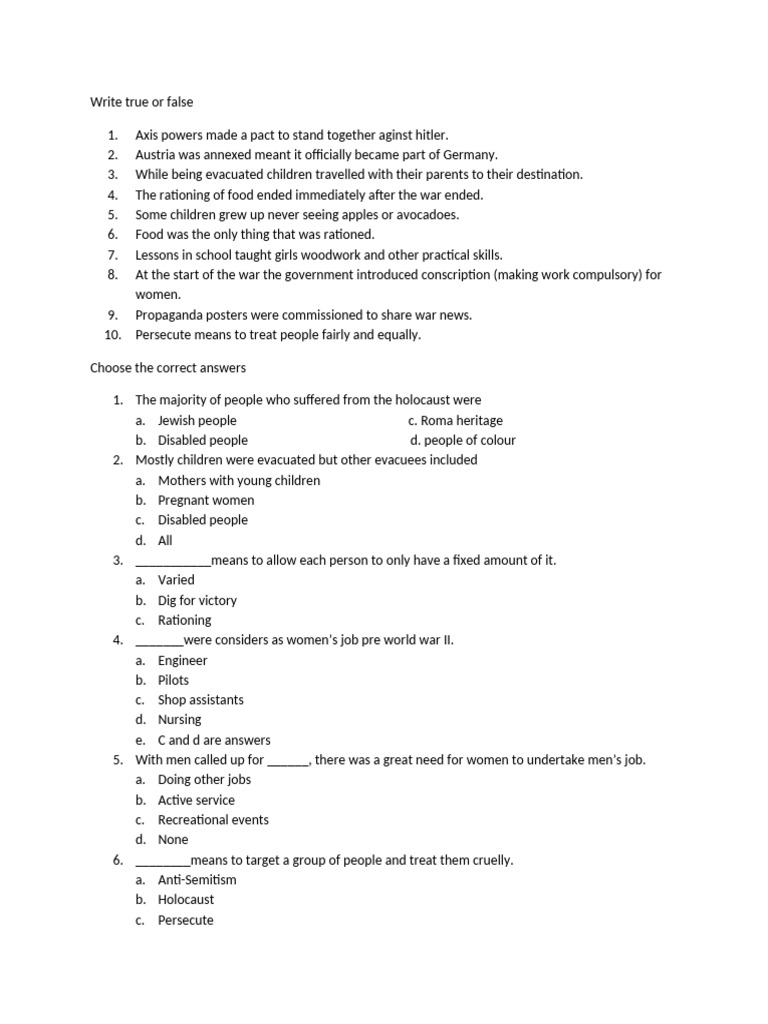 History Second Term Final (1) (1) | PDF | Nazi Germany | The Holocaust