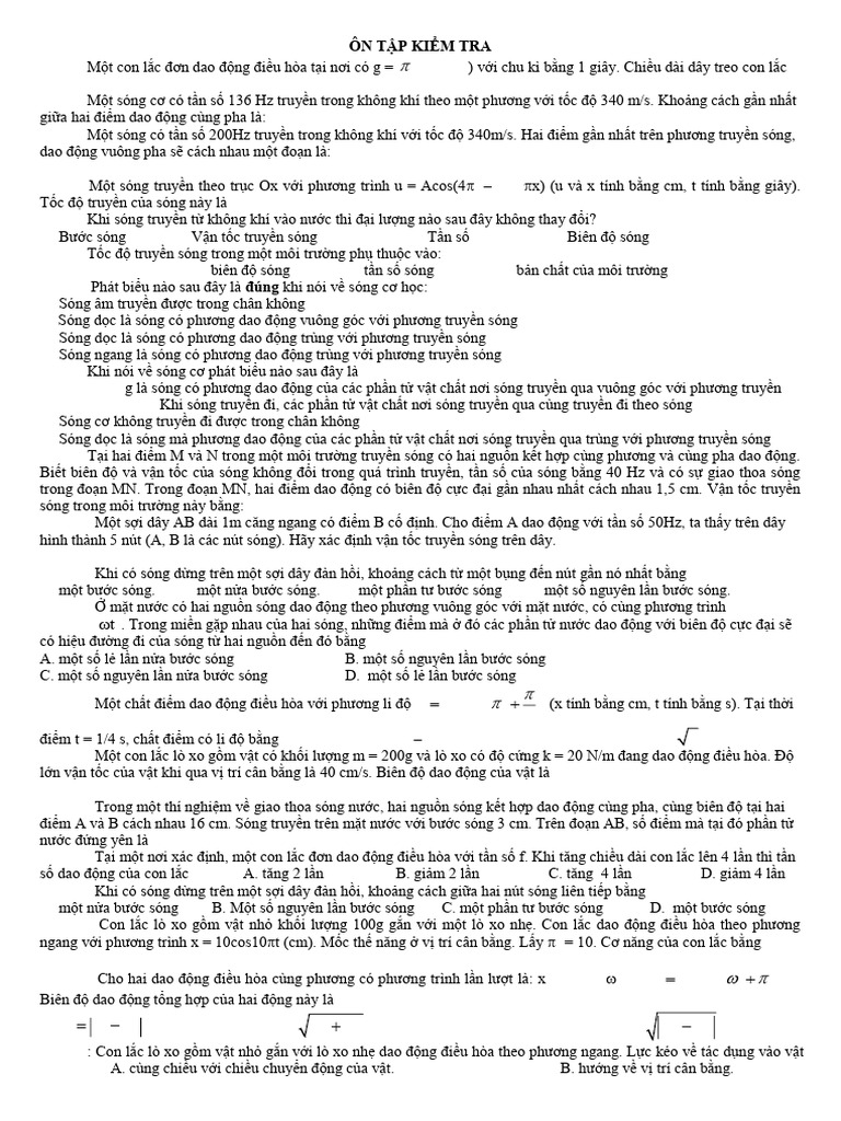 On Tap Ktra Giua K 2 | PDF