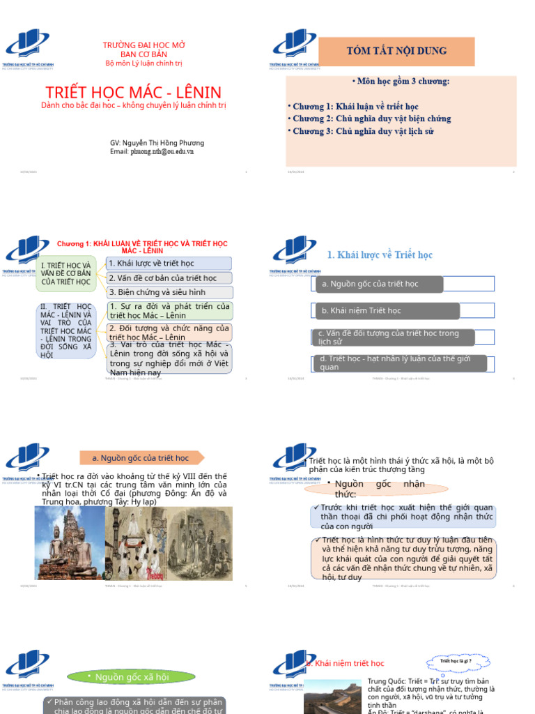 Slide Triết Học Mác - Lênin Cô Phương | PDF