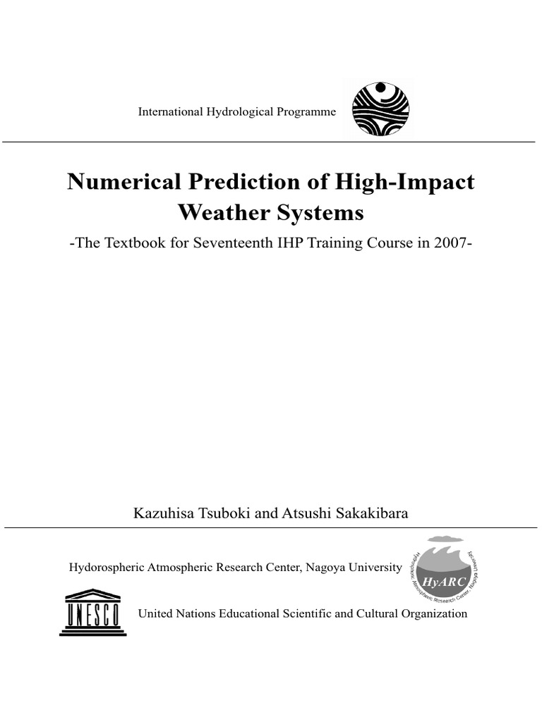 17th-Numerical Prediction for High Impact Weather Systems | PDF | Waves | Precipitation