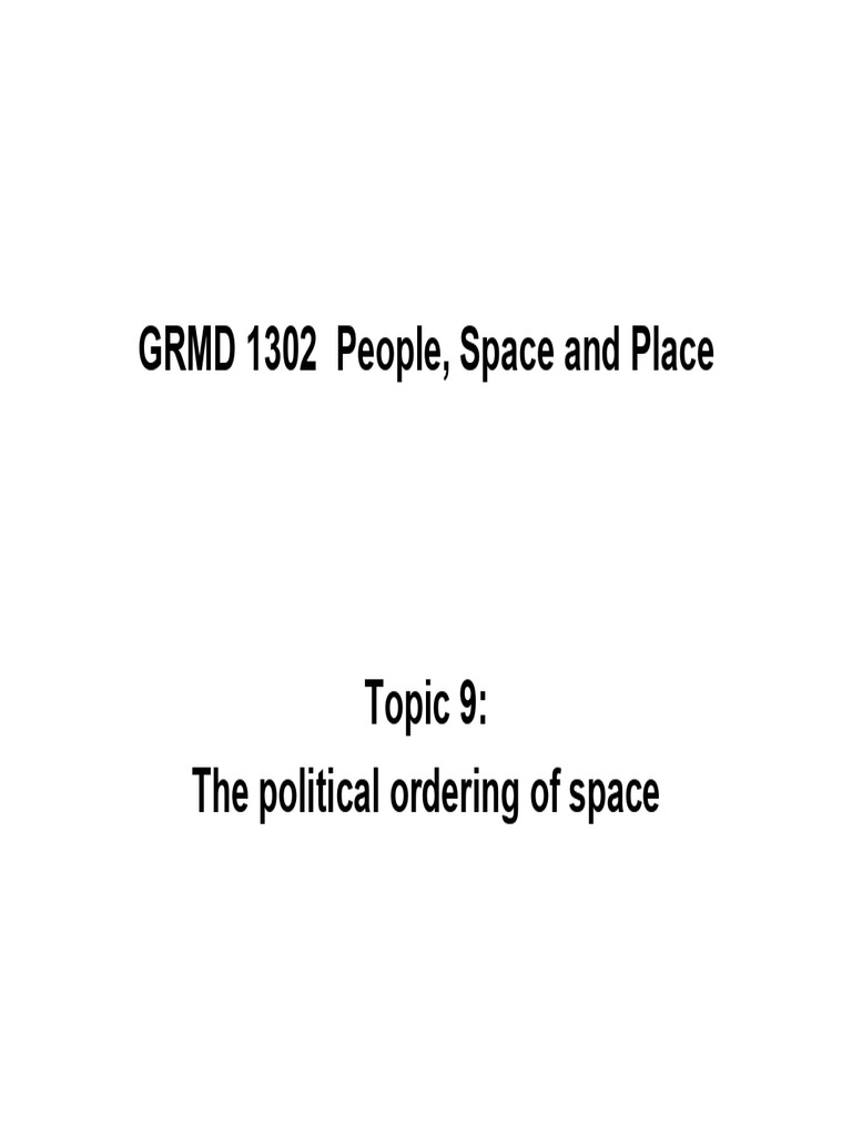 GRMD1302 Lecture 09 PPT | PDF | Policy | Gerrymandering