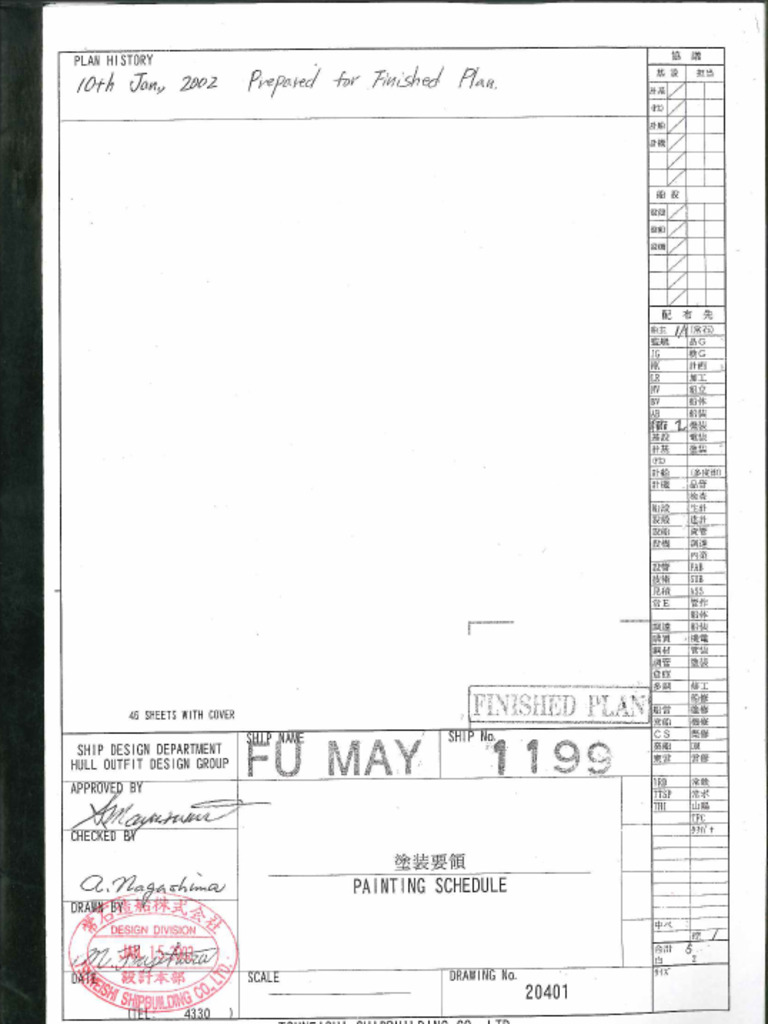 Hf-1 20401 Painting Schedule | PDF