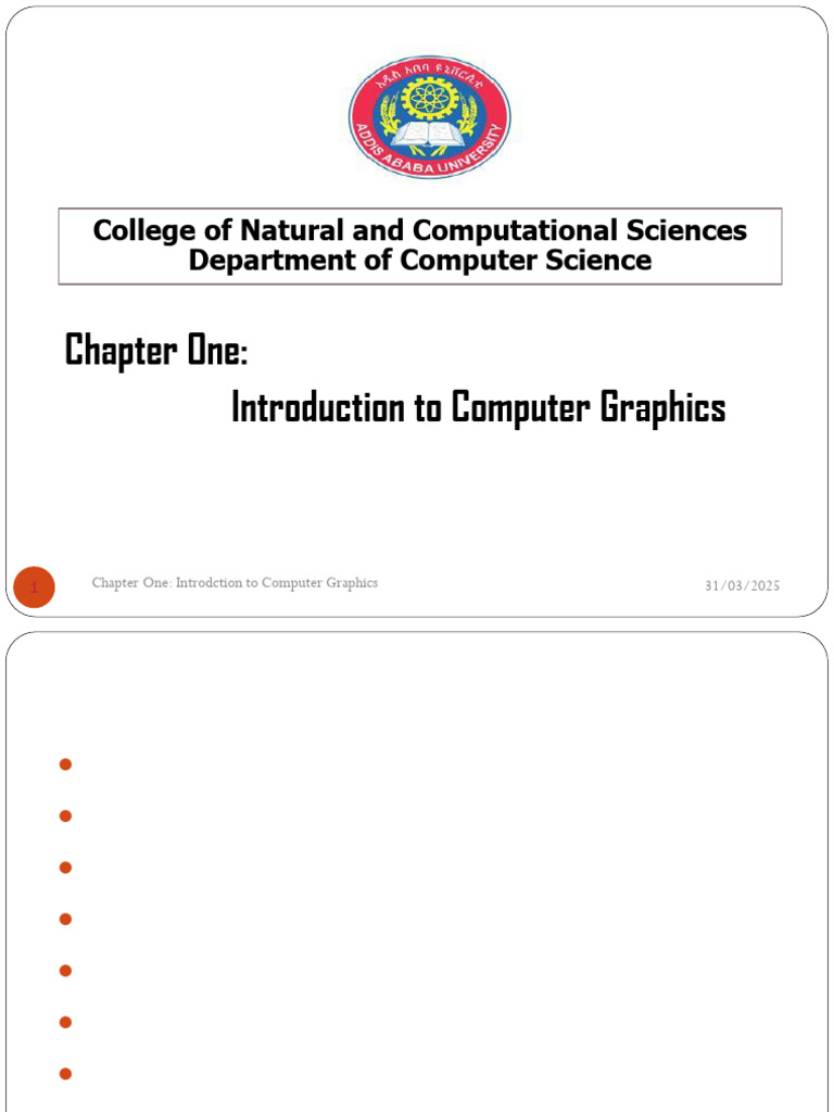 Chapter One ----Introduction to Computer Graphics (2) | PDF | Computer Graphics | 3 D Computer ...