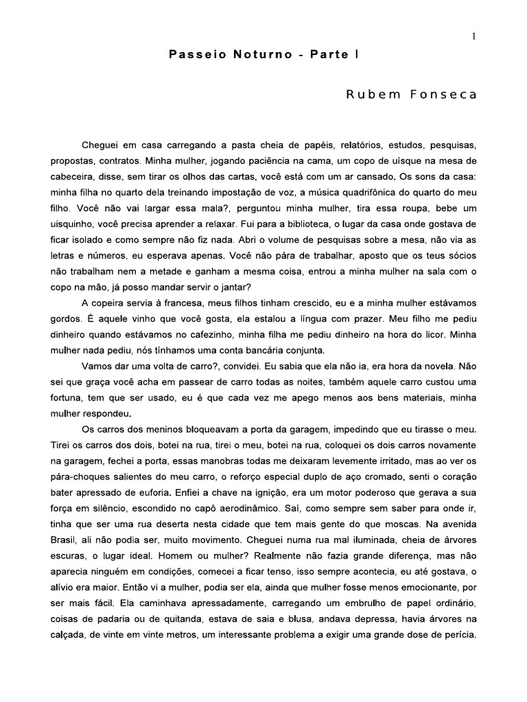 Passeio Noturno 1 e 2 | PDF