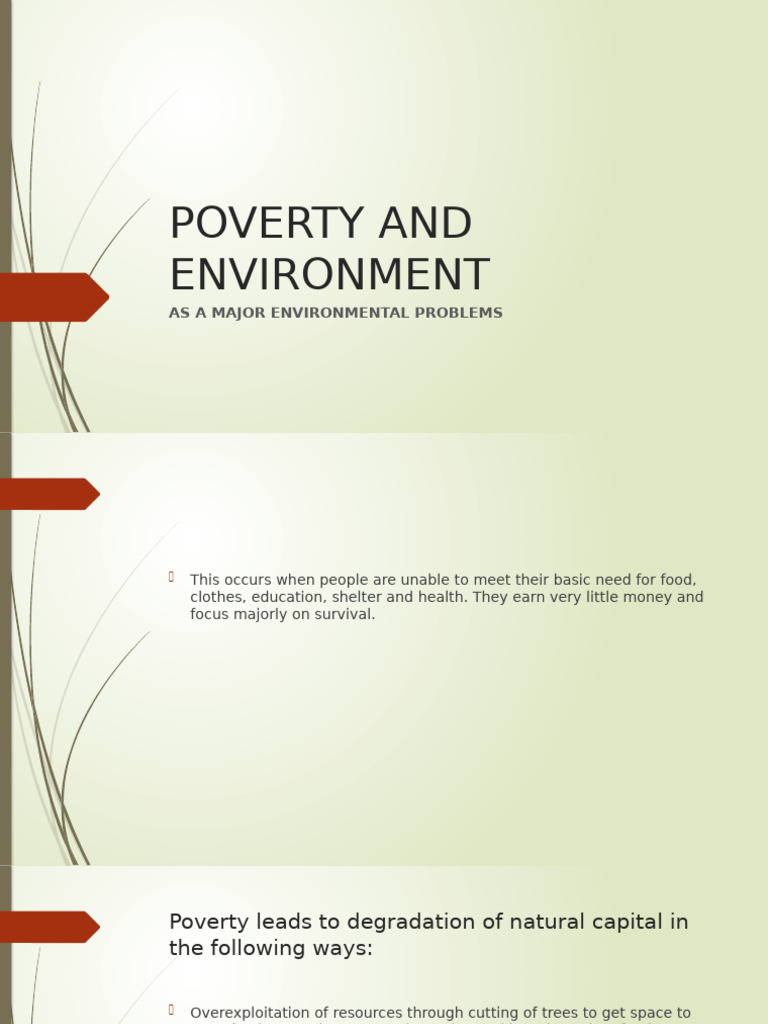 Poverty and Environmental Degradation | PDF