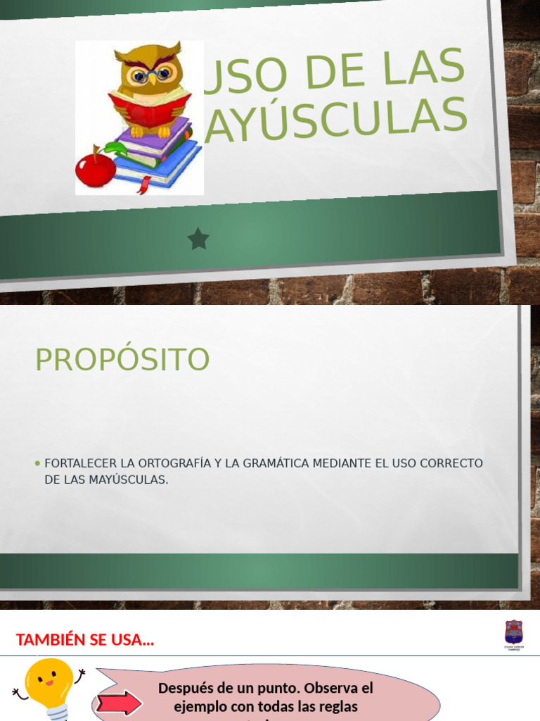 Uso de Las Mayúsculas y Signos de Puntuacion | PDF | Caso de carta ...