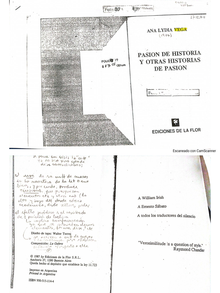Cuento de Ana Lidia Vega - Pasion de Historia | PDF