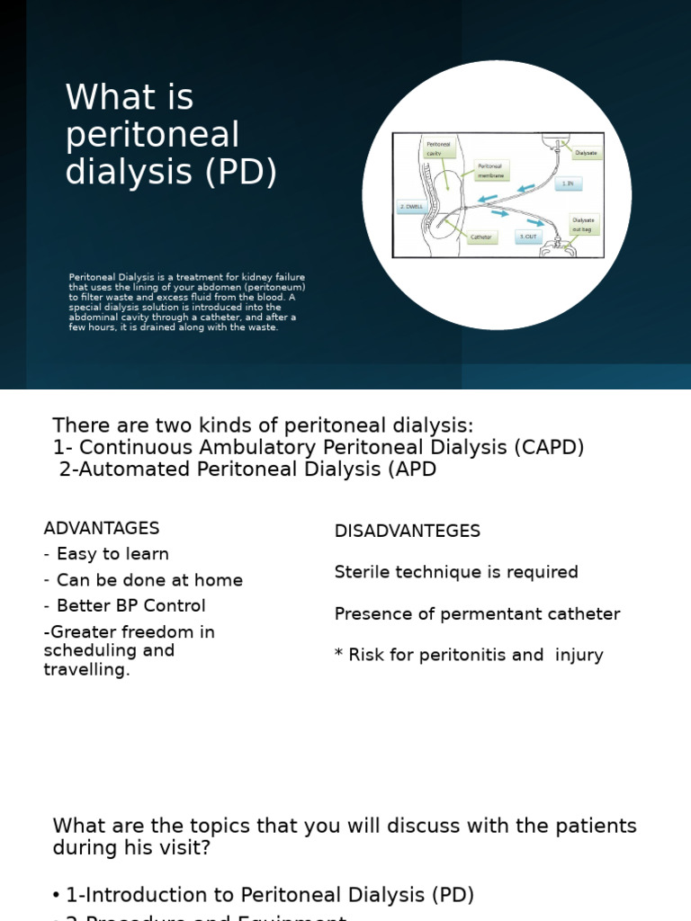 What Is Peritoneal Dialysis (PD) | PDF