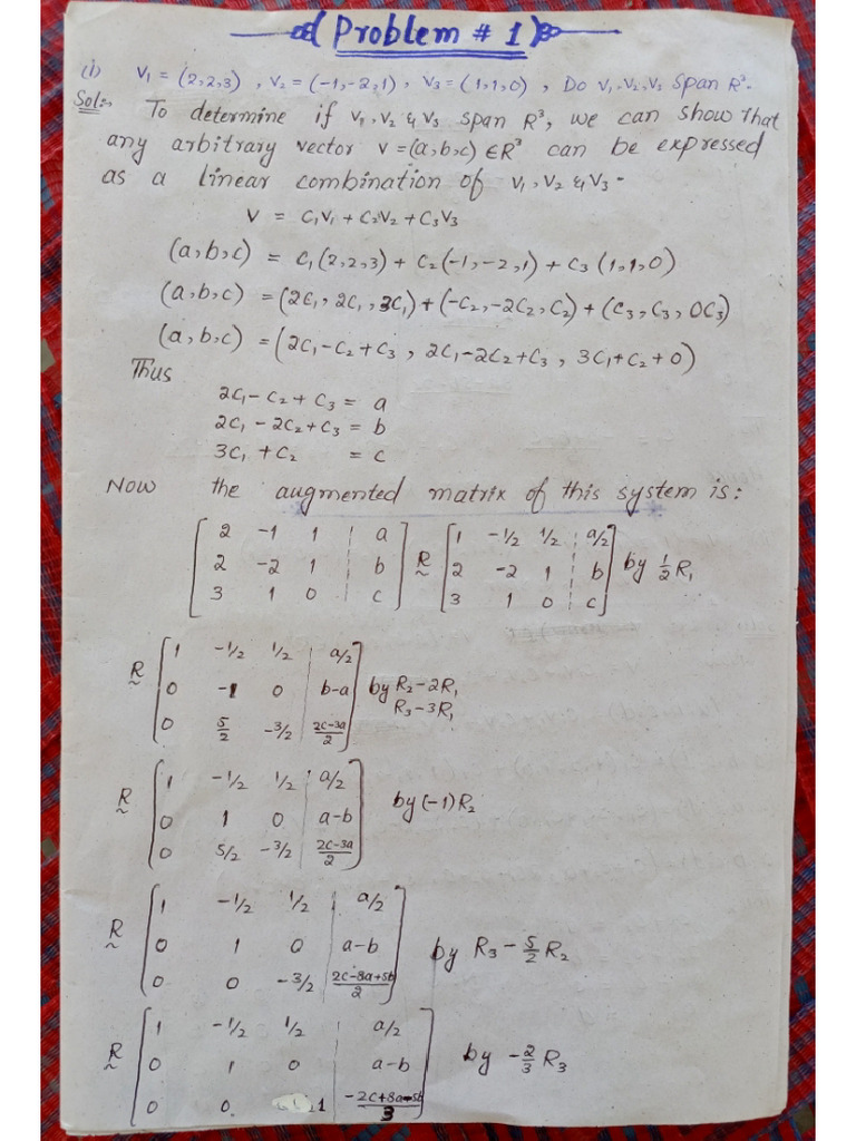 Linear Algebra | PDF