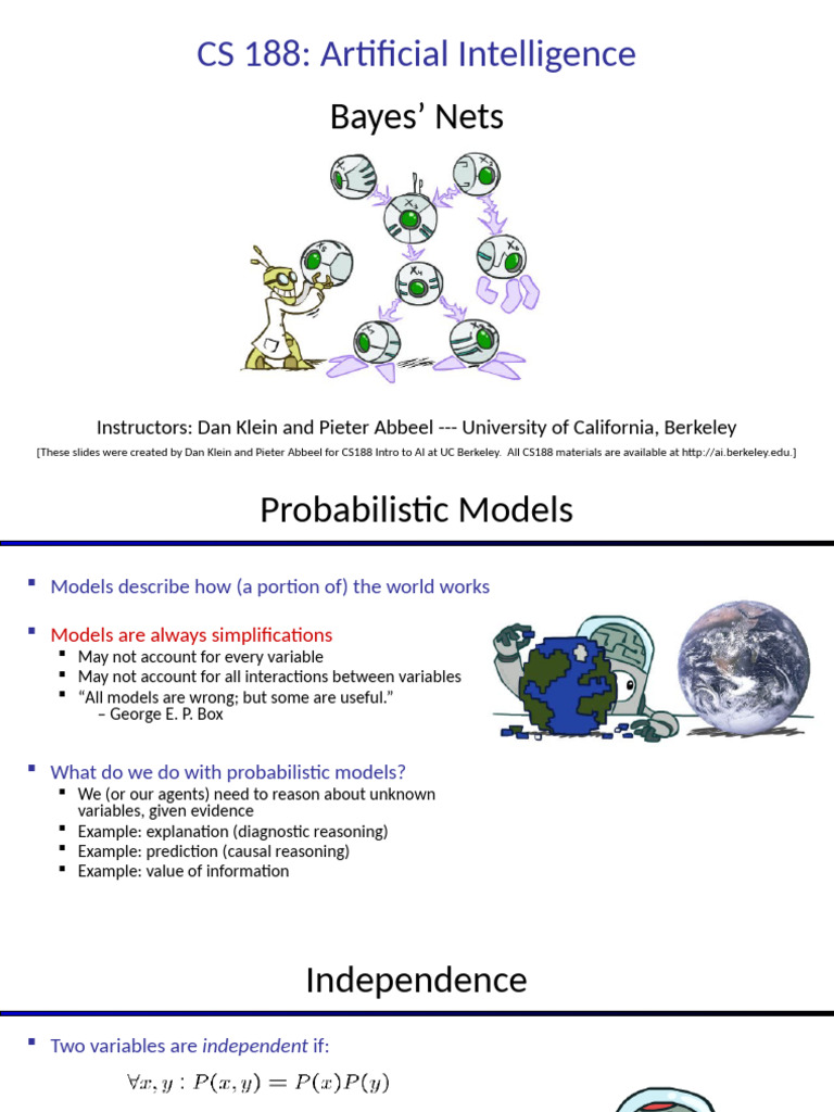 Understanding Bayes' Nets in AI | PDF | Causality | Bayesian Network