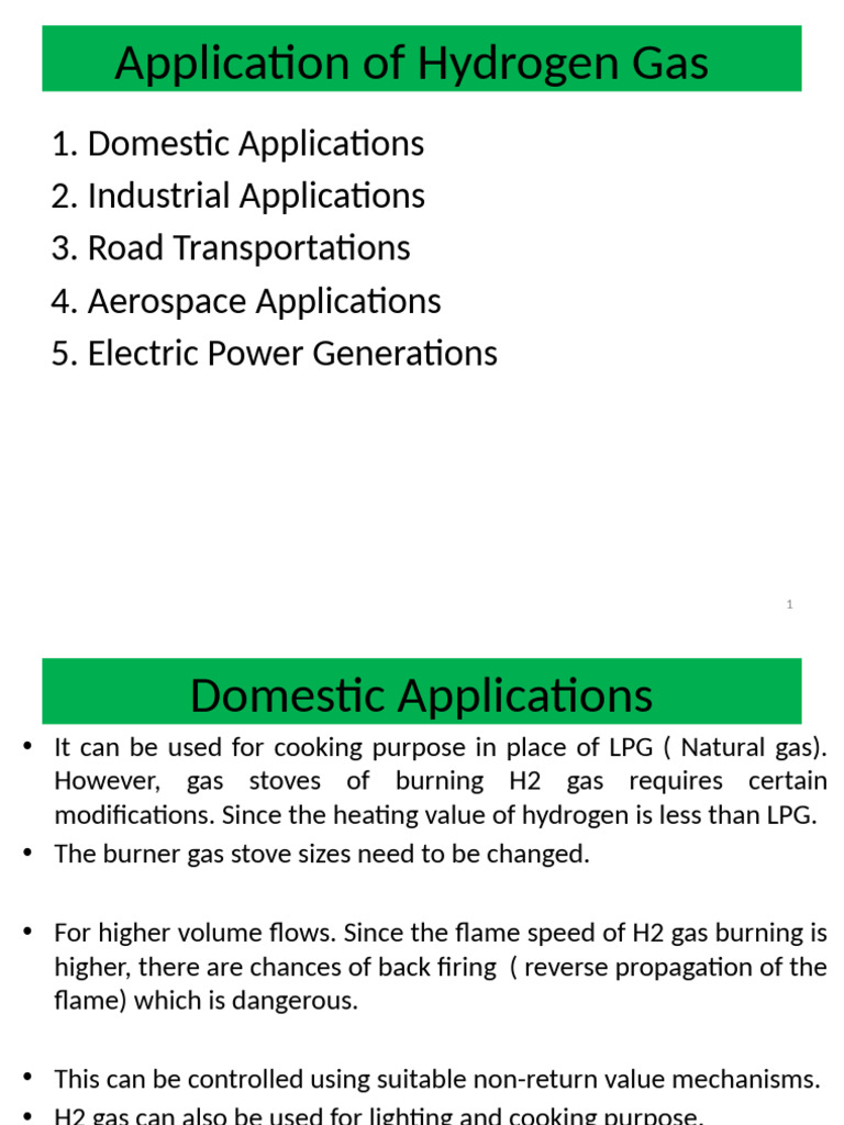 Res Module 3 Class 3 - Application of Hydrogen | PDF | Fuel Cell | Fuels