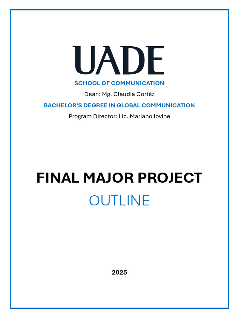 Fmp Outline Pdf Pdf Goal Communication