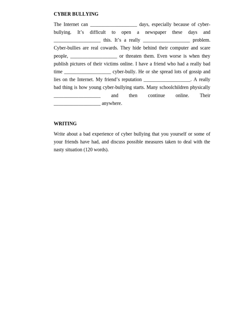 Cyber Bullying | PDF