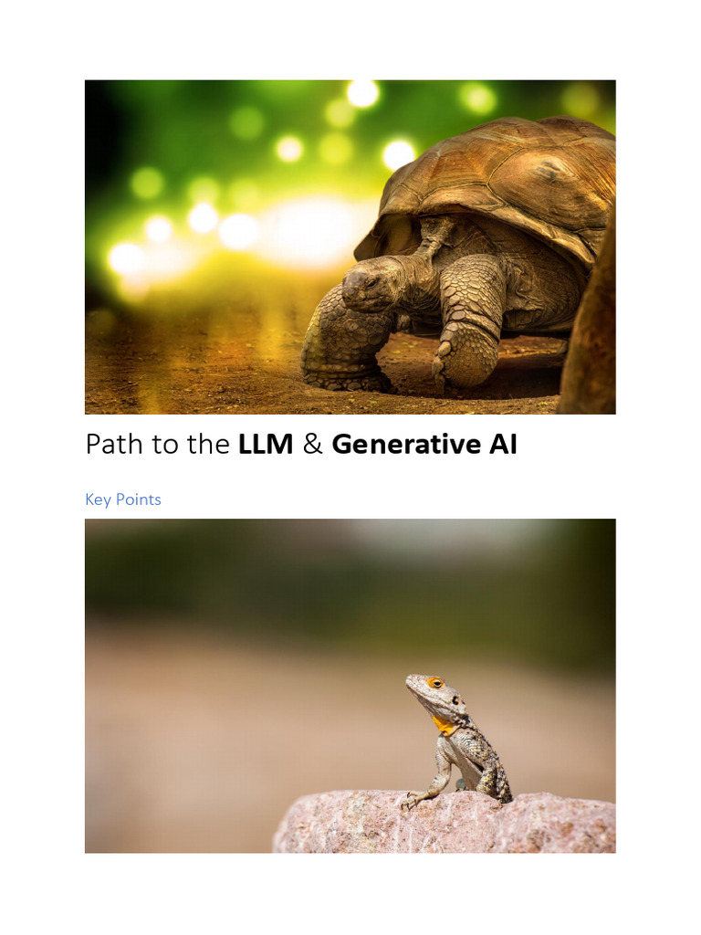 Path To The LLM & Generative AI | PDF | Artificial Intelligence ...