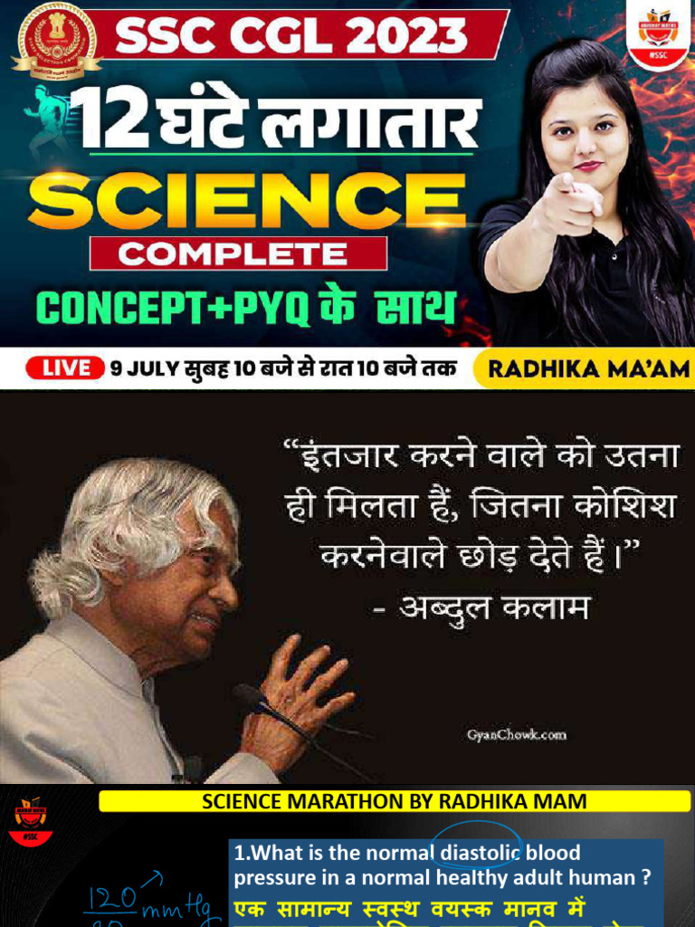 9JUNE Radhika Mam 12 Hours Science | PDF