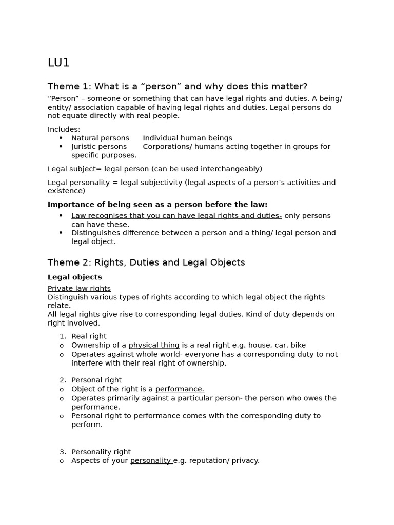 Understanding Legal Persons and Rights | PDF | Annulment | Marriage