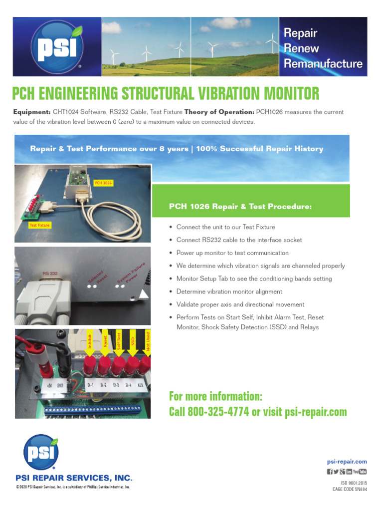 PCH 1026 Vibration Monitor Manual | PDF | Equipment | Computing