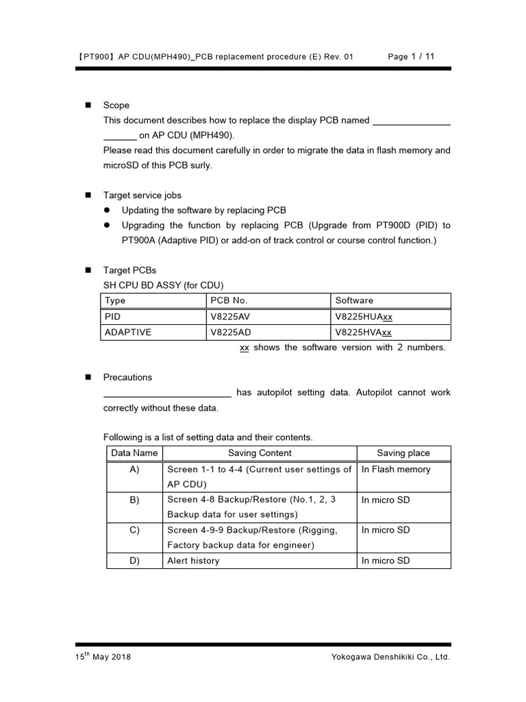Mph490 AP Cdu Data Migration Procedure e r0 | PDF | Backup | Flash Memory