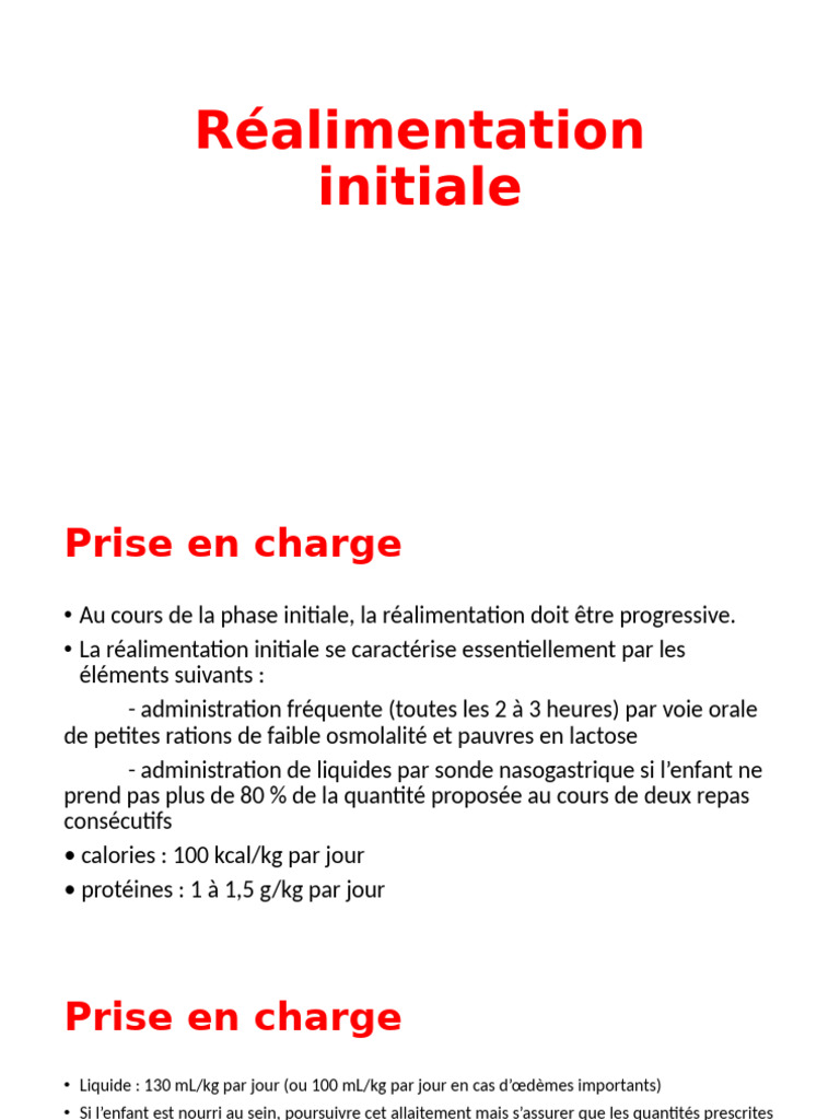 Réalimentation initiale | PDF