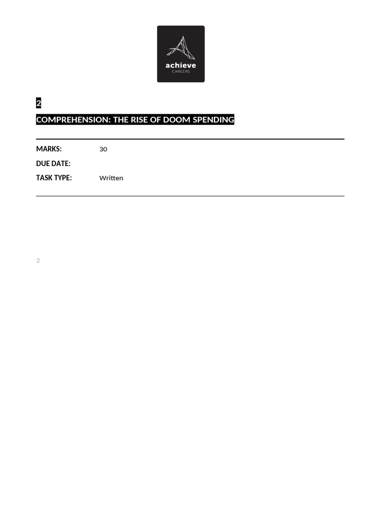 Understanding Doom Spending Trends | PDF | Behavioural Sciences ...
