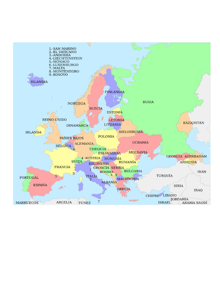 Mapa de Europa | PDF