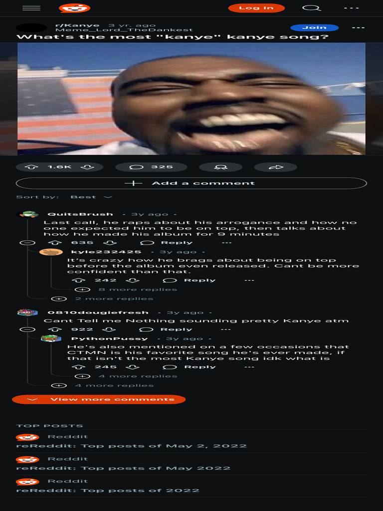 What's The Most Kanye Kanye Song RKanye | PDF