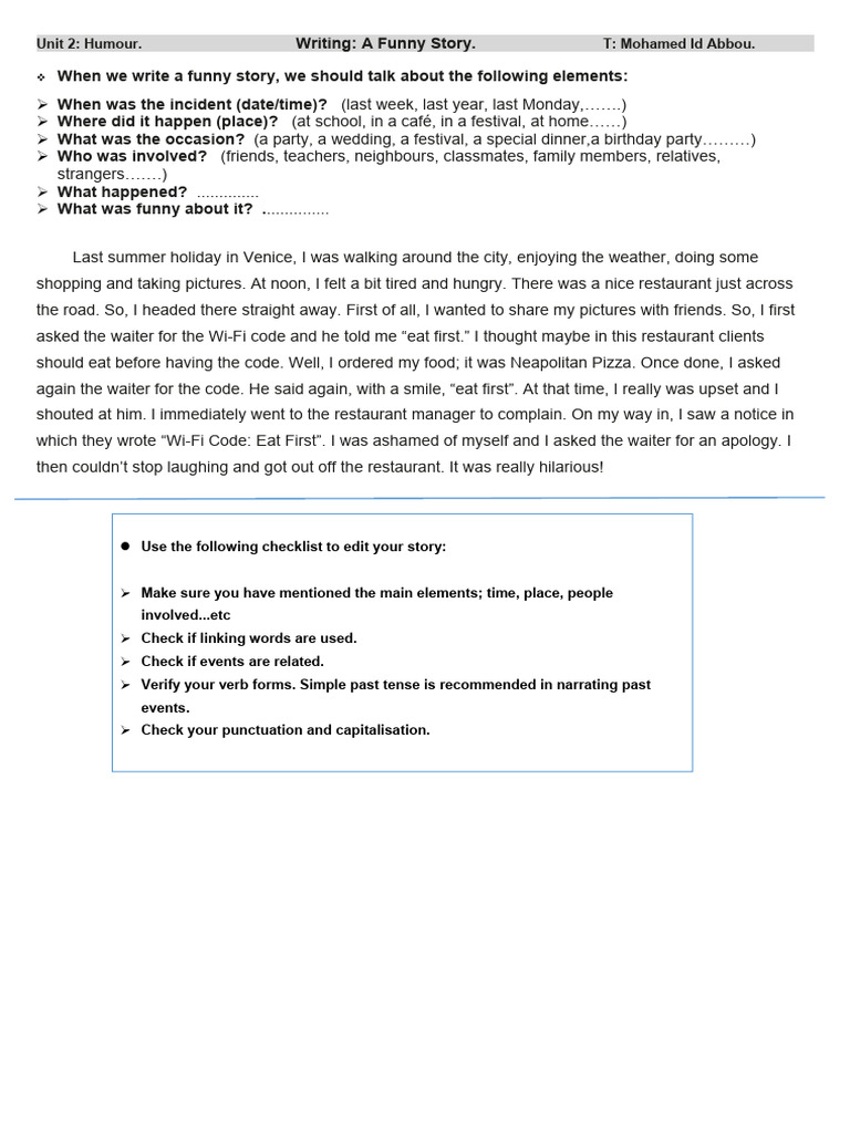 Funny Story | PDF