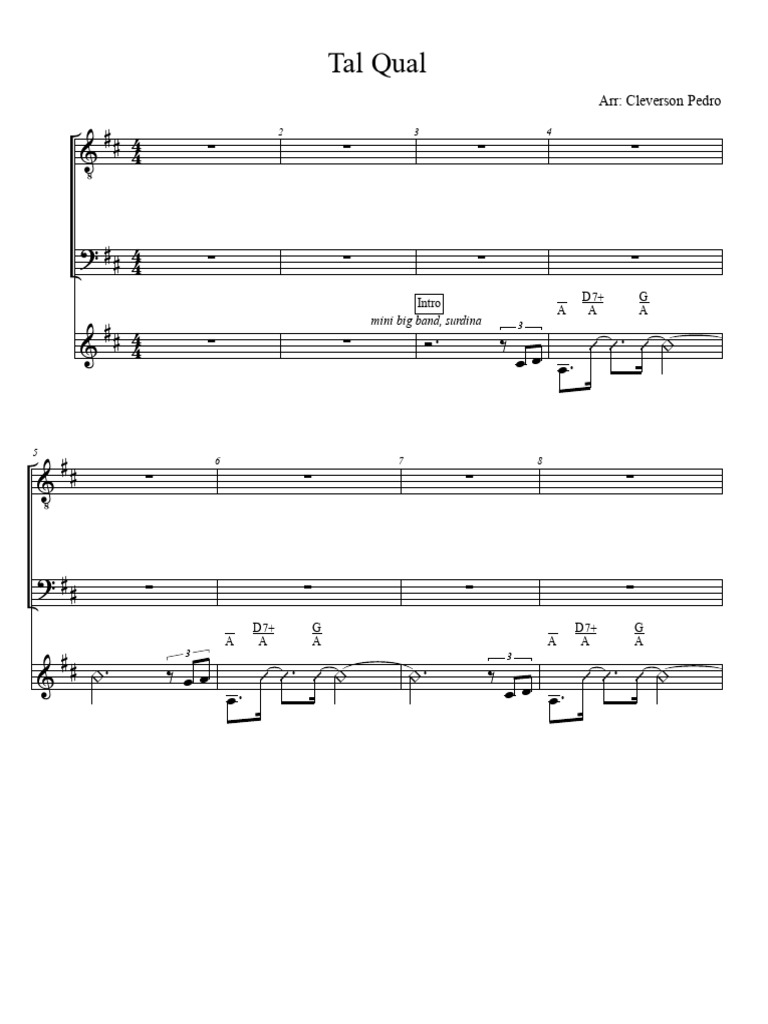 Tal qual - SCORE | PDF