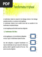 Diapo 1 - Transformateur Triphasé | PDF | Transformateur électrique | Inducteur