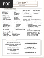 Bakehouse Menu and Prices Overview | PDF | Breads | Cakes